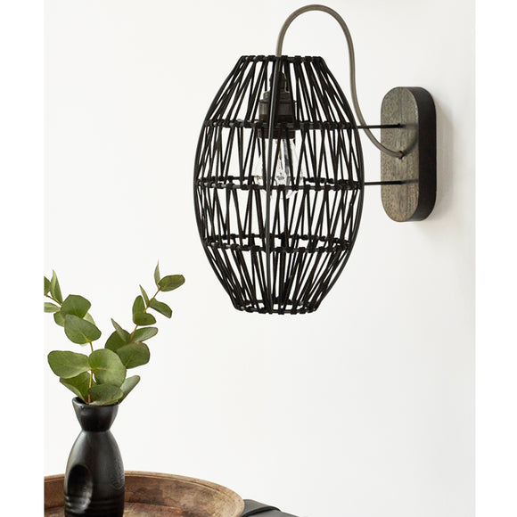 alp wall light 310 with black weave — alp design